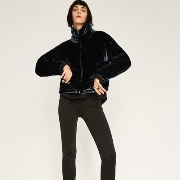 Zara | Jackets & Coats | Zara Velvet Cropped Jacket | Poshmark